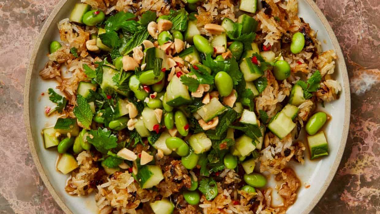 Meera Sodha’s vegan recipe for crispy fried rice with cucumber, peanut ...